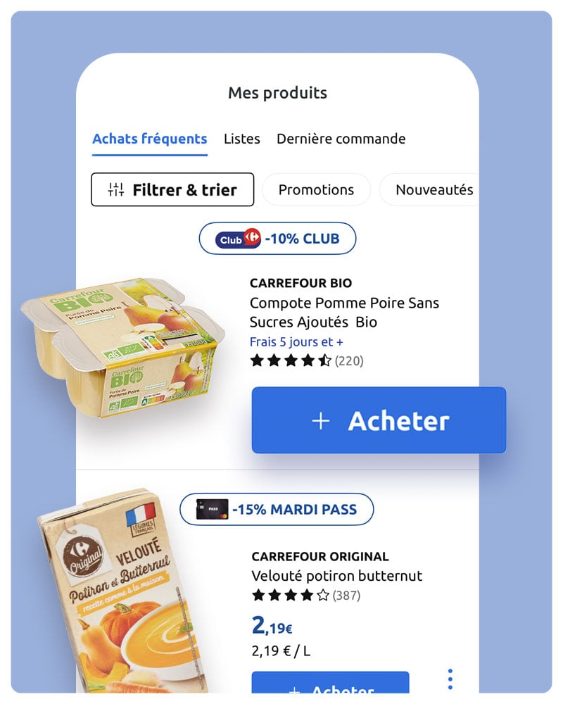 Application Mobile Carrefour